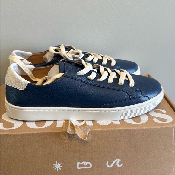 Soludos | Shoes | Soludos Ibiza Navy Blue Lace Up Sneakers 9 New | Poshmark